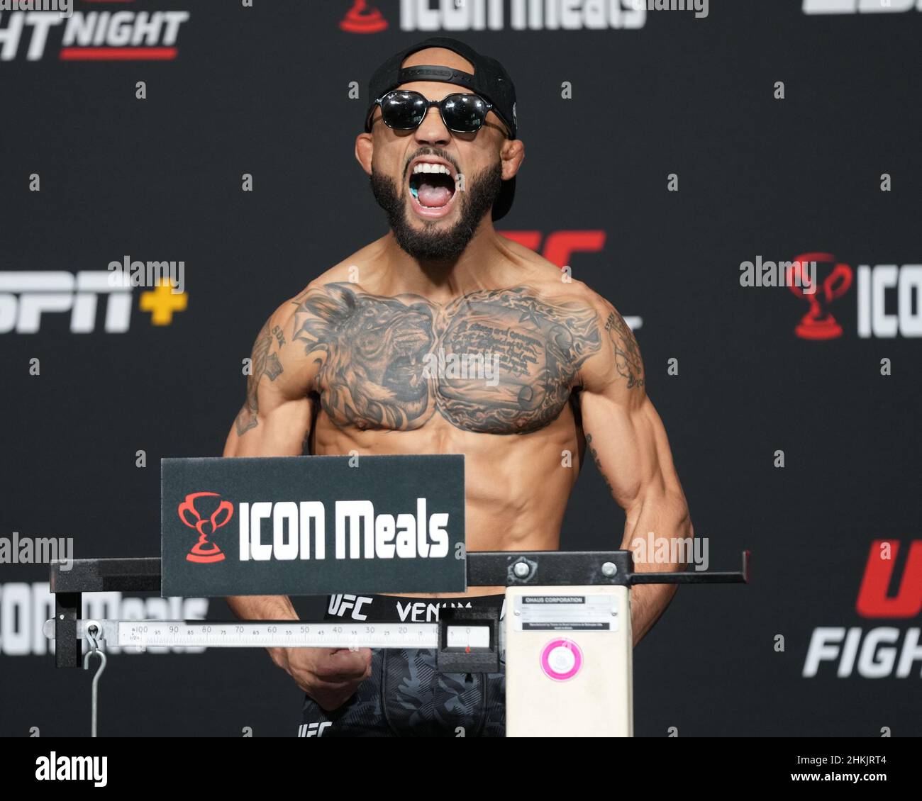 Las Vegas, USA. 04th Feb, 2022. LAS VEGAS, NV - FEBRUARY 4: Miles Johns ...
