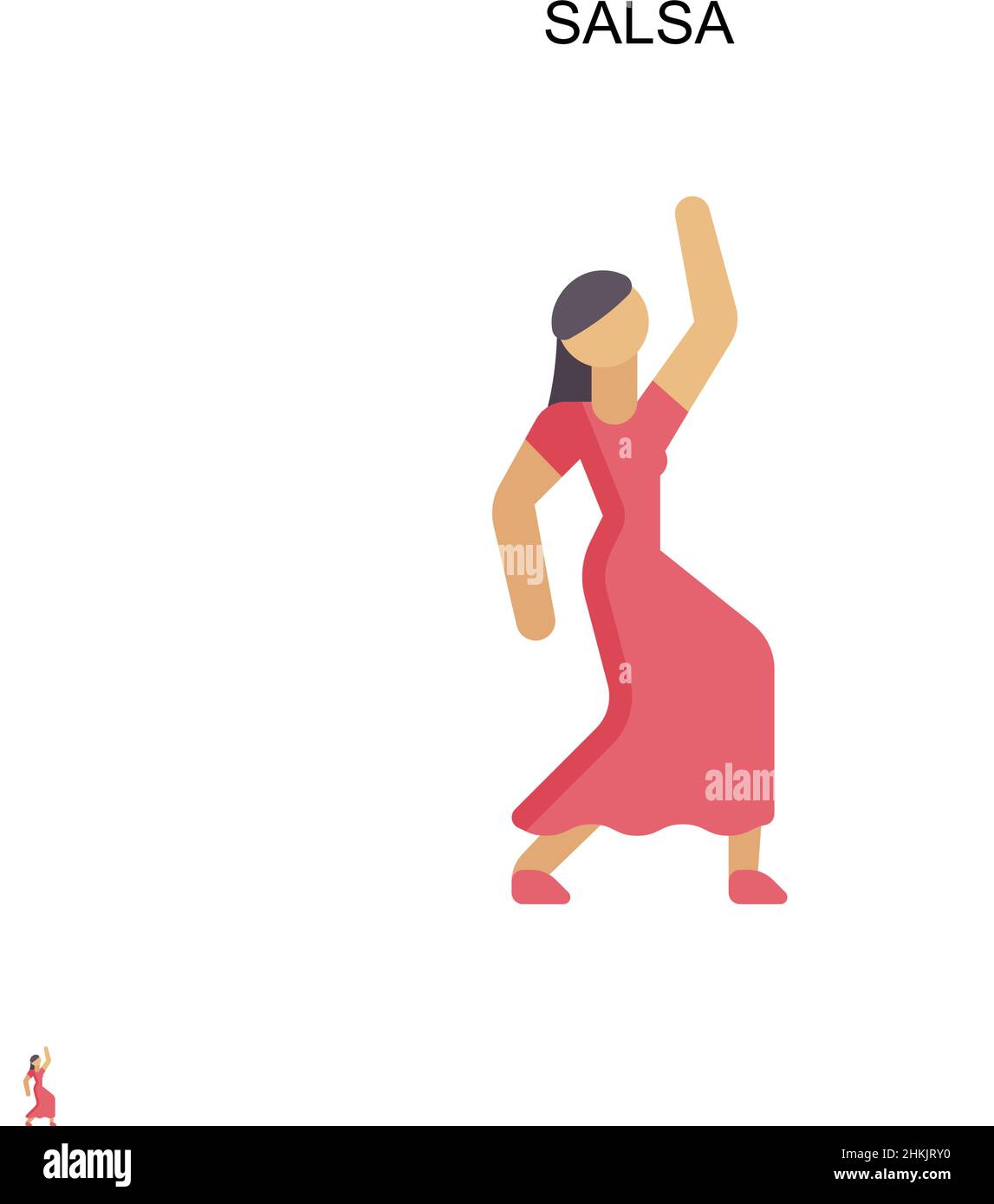 Salsa Simple vector icon. Illustration symbol design template for web ...