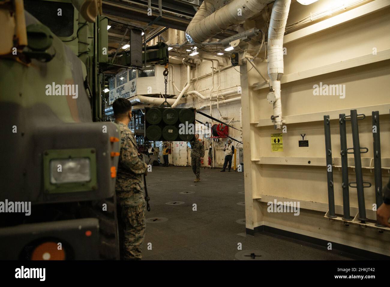 U.S. Marine Corps M142 High Mobility Artillery Rocket System rocket ...