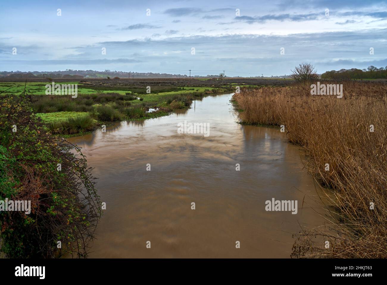The River Yar at Brading Marshes Stock Photo - Alamy