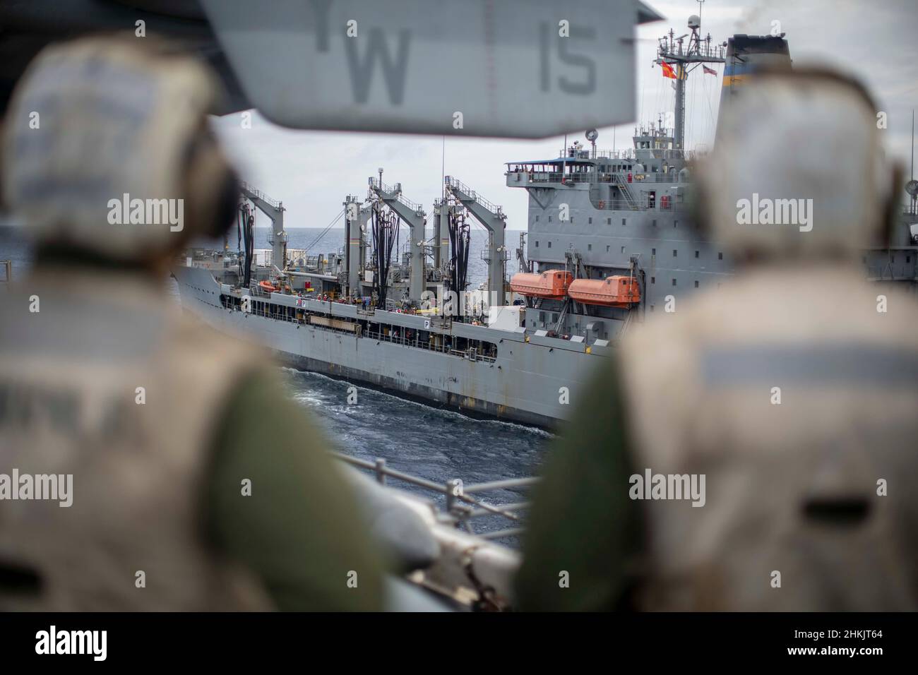 PHILIPPINE SEA (Feb. 4, 2022) Combat Cargo Marines assigned to the Wasp ...