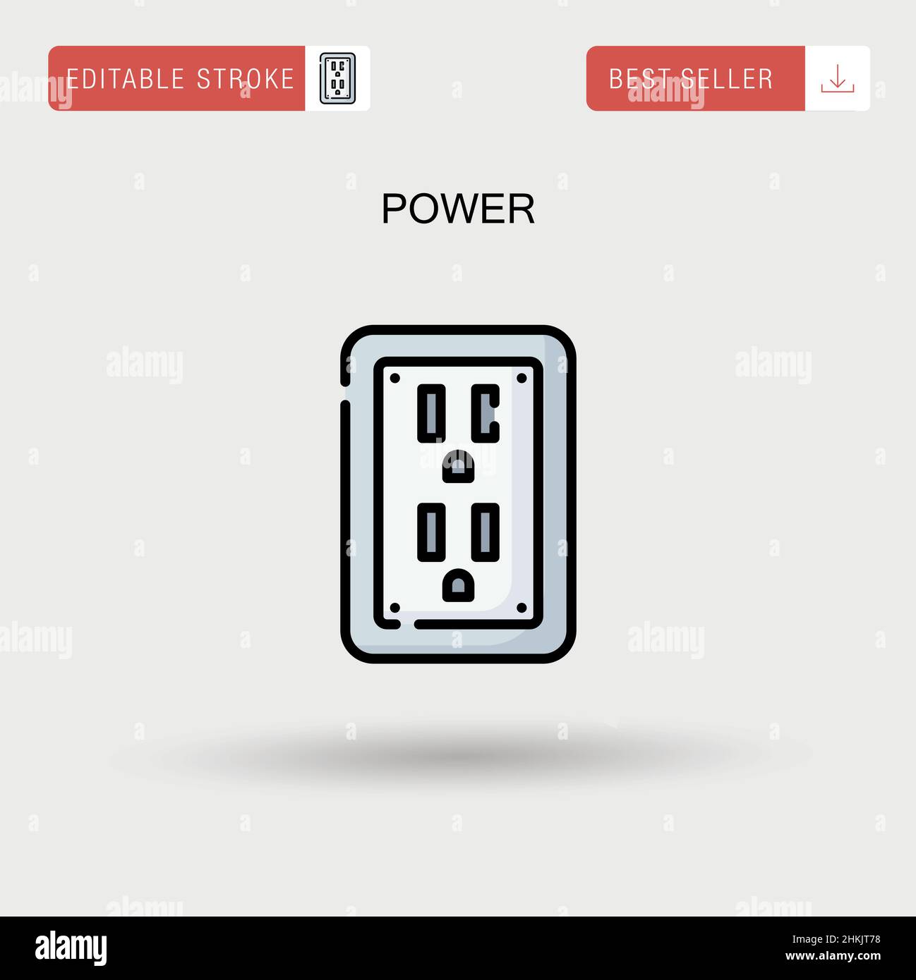 Power Simple vector icon Stock Vector Image & Art - Alamy