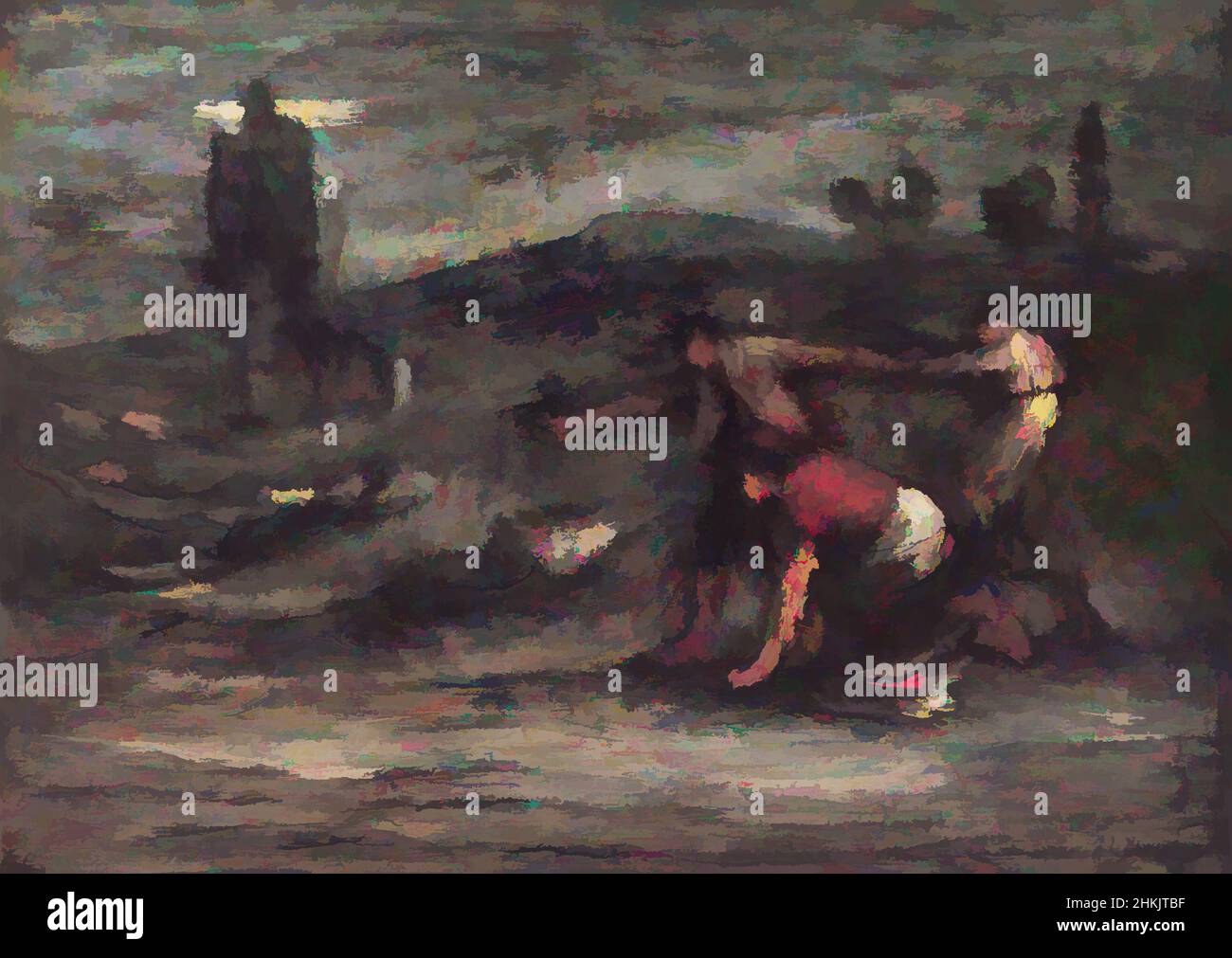 Art inspired by Children Playing, Robert Loftin Newman, American, 1827 ...