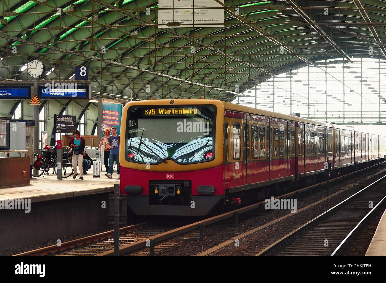 Berlin, Germany - June 06, 2010: Passenger local train arrives to the ...