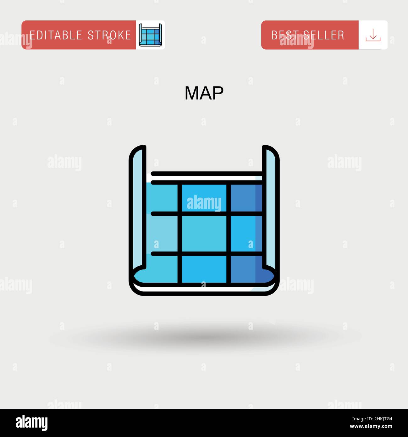 Map Simple vector icon Stock Vector Image & Art - Alamy