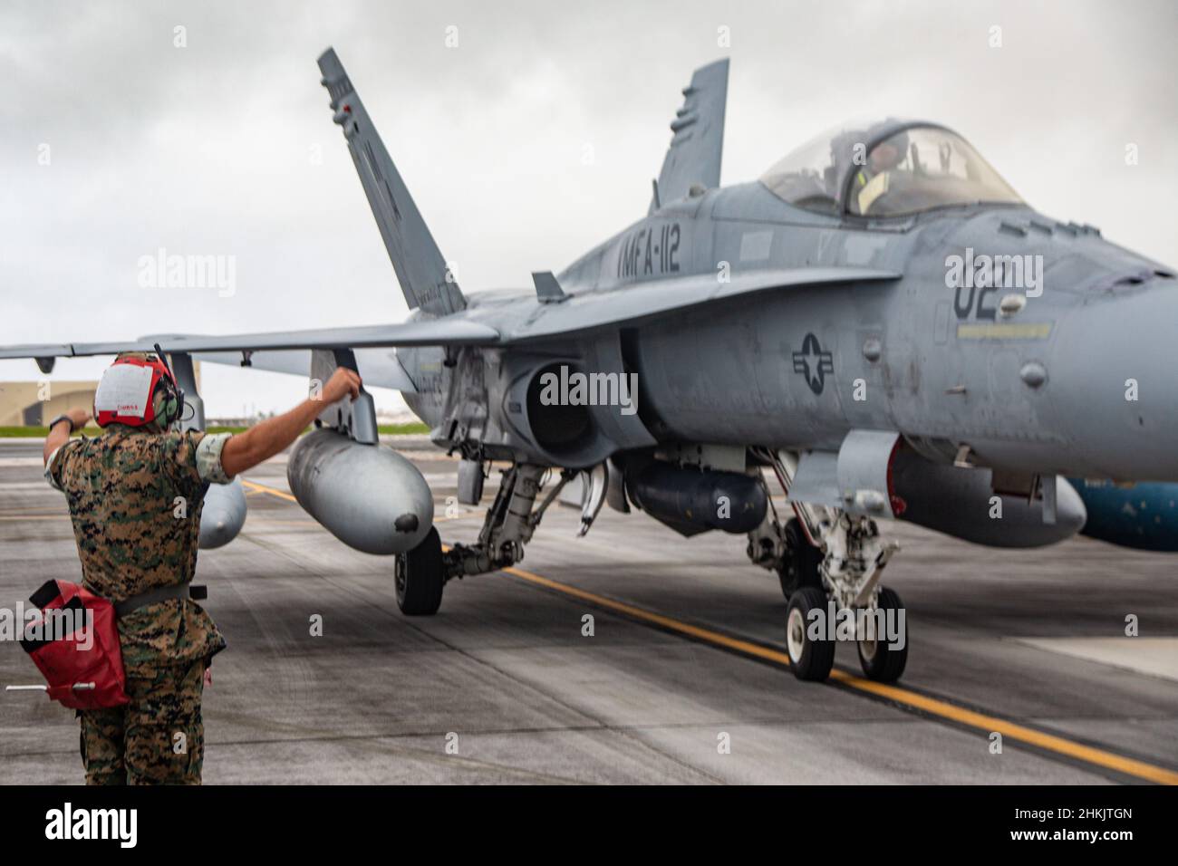 U.S. Marine Corps Gunnery Sgt. Pedro Padilla, an aircraft ordnance ...