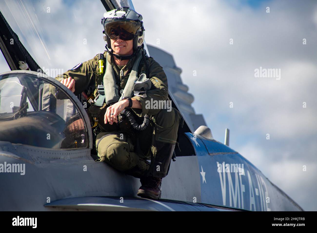 U.S. Marine Corps Lt. Col. James Whitaker, a pilot with Marine Fighter ...