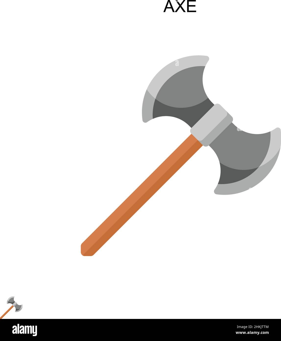 Axe Simple vector icon. Illustration symbol design template for web ...