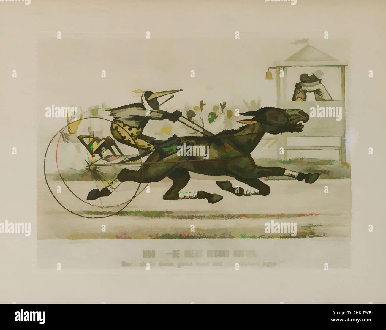 Art inspired by Mud S. - De Great Record Buster, After Currier & Ives ...