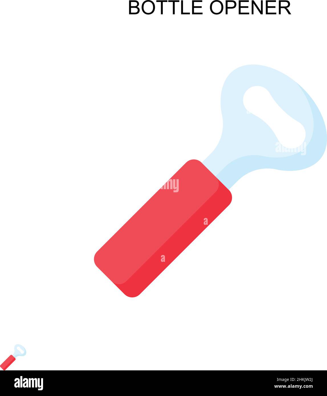 Bottle opener Simple vector icon. Illustration symbol design template ...