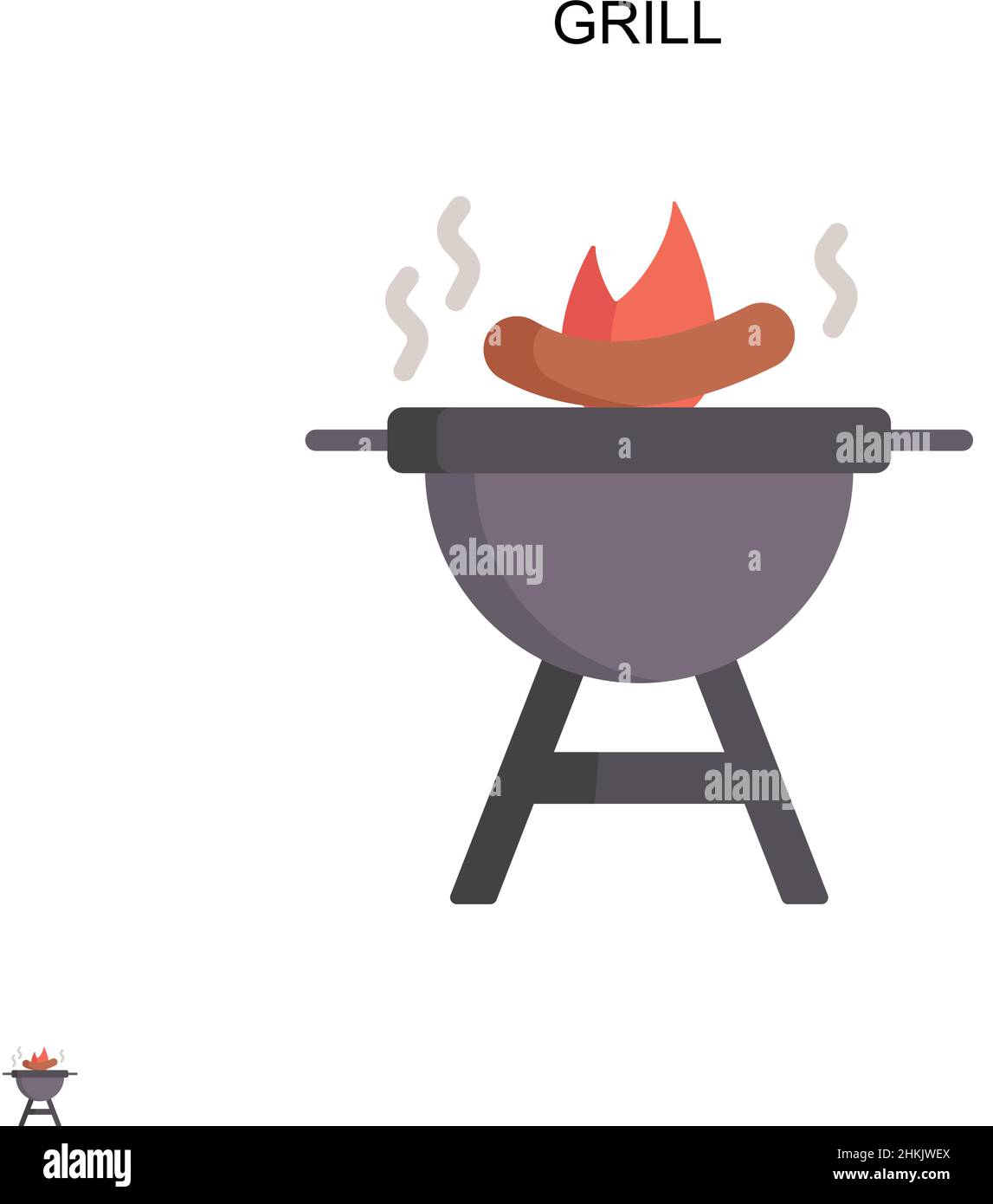 Backyard grill party illustration hi-res stock photography and images ...