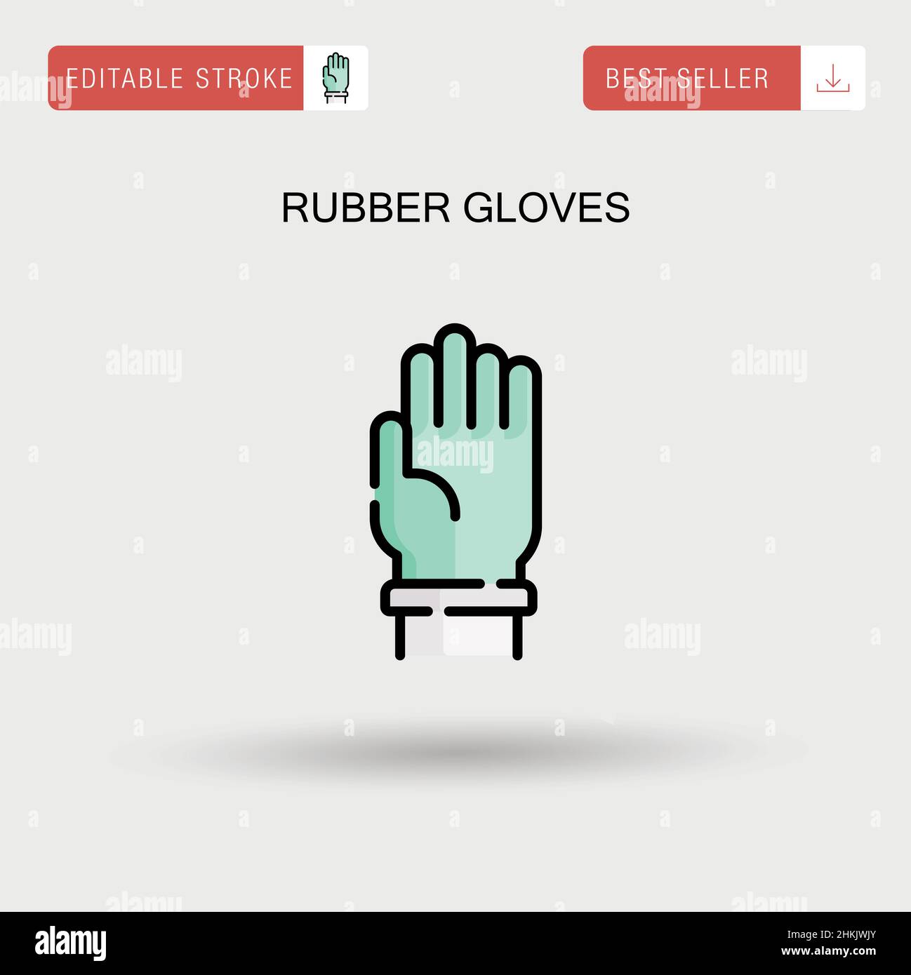 Rubber hand arm Stock Vector Images - Alamy