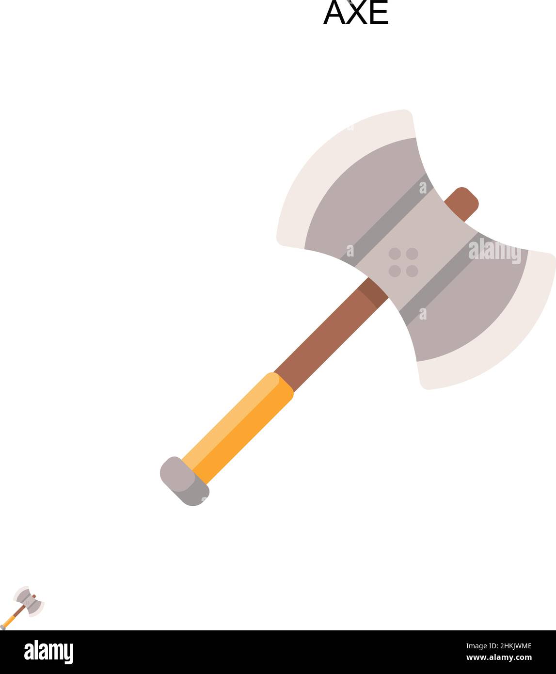 Axe Simple vector icon. Illustration symbol design template for web ...