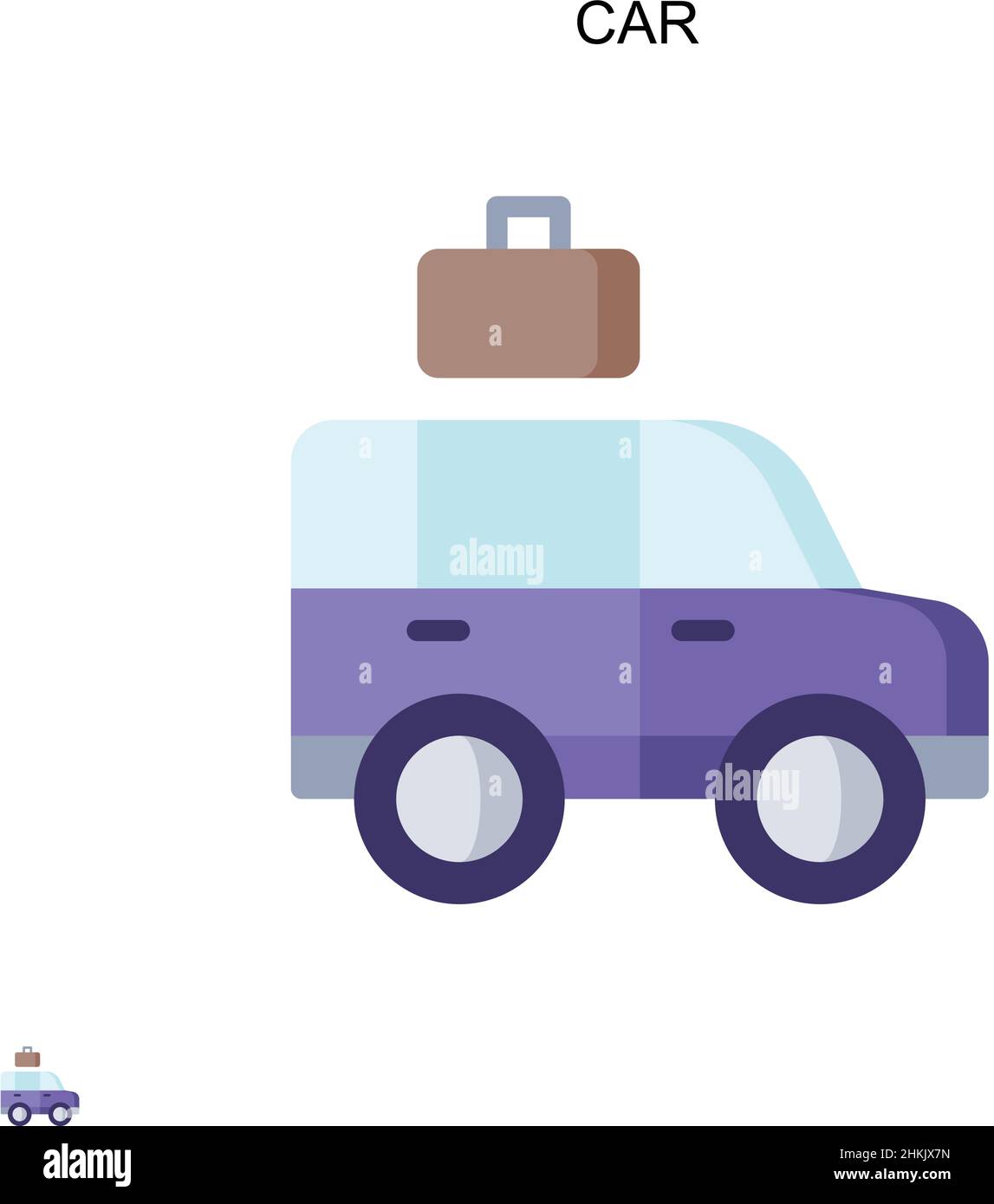 Car Simple vector icon. Illustration symbol design template for web ...