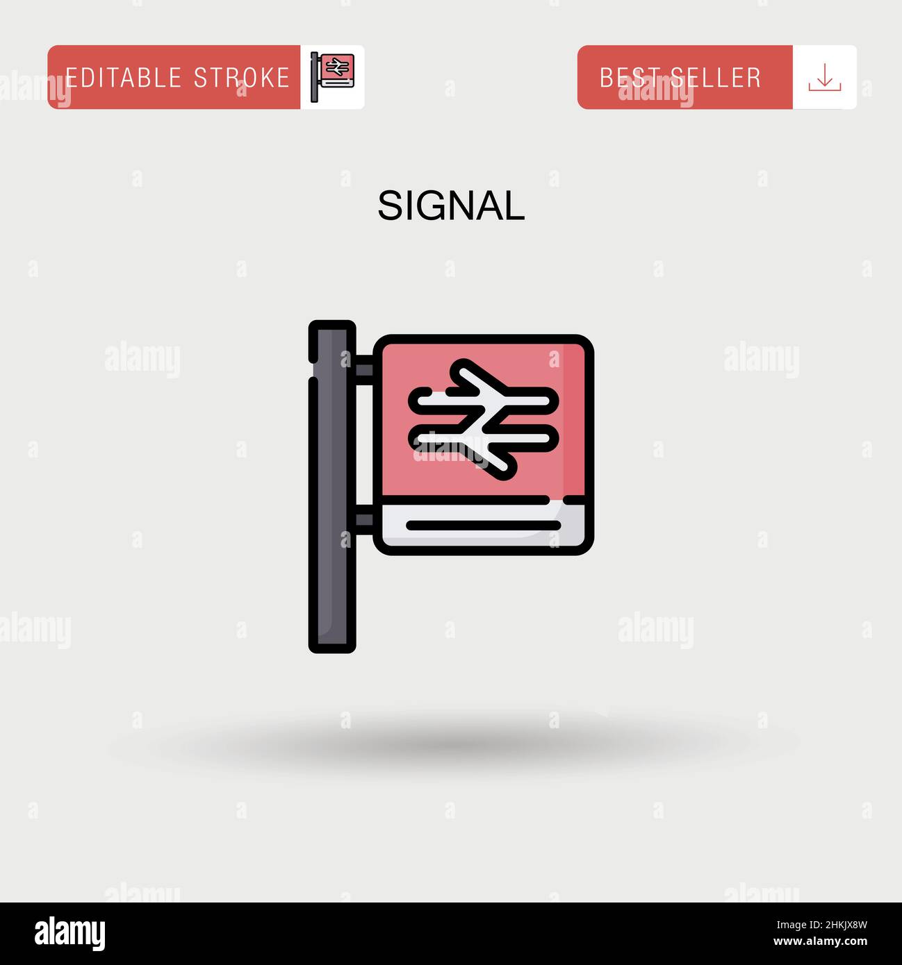 Signal Simple vector icon Stock Vector Image & Art - Alamy