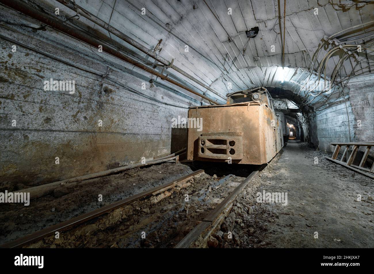 Railway electric locomotive, electric transport for transporting ore in ...