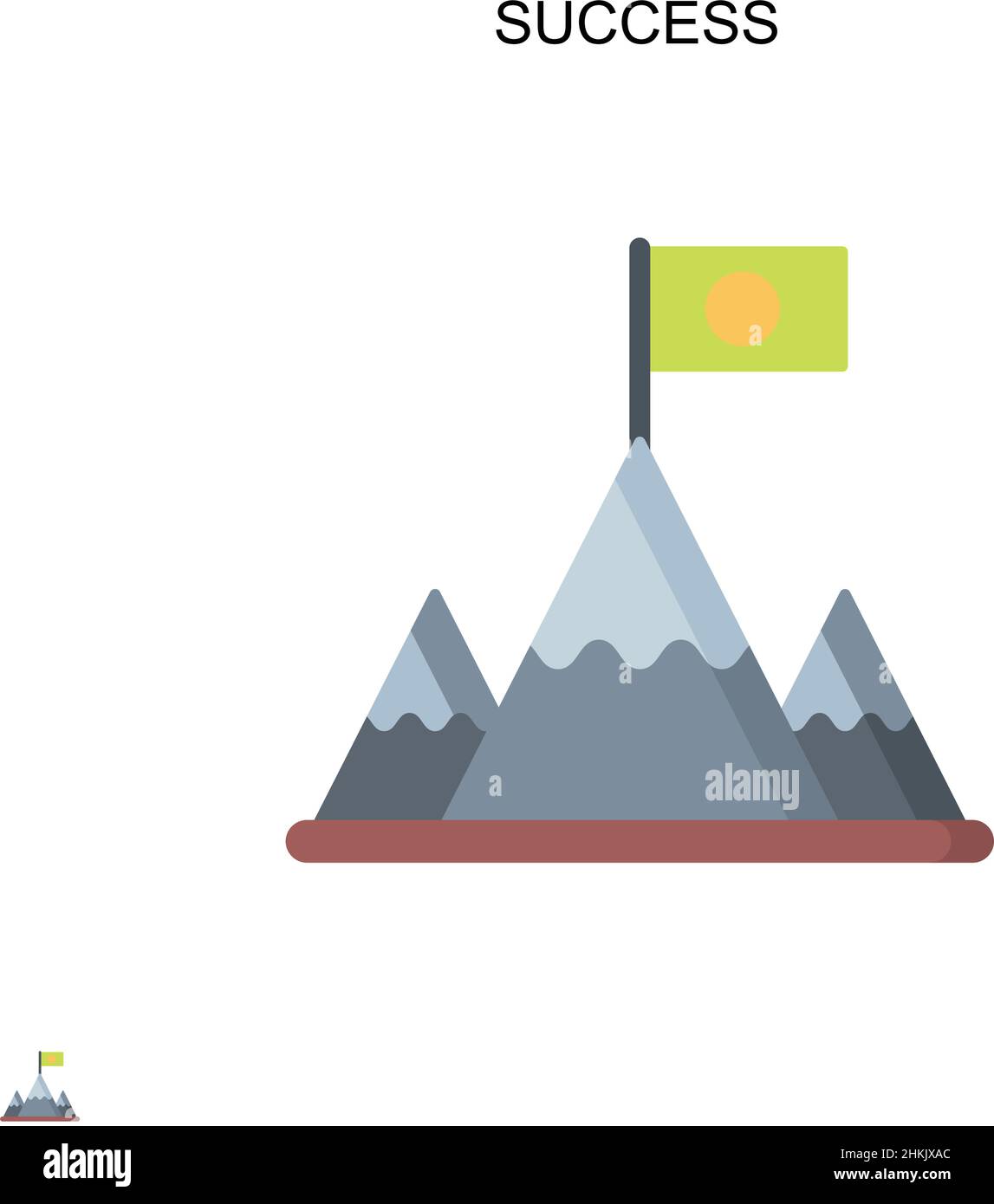 Success Simple vector icon. Illustration symbol design template for web ...