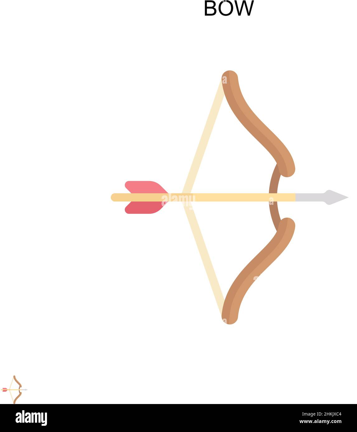 Bow Simple vector icon. Illustration symbol design template for web ...