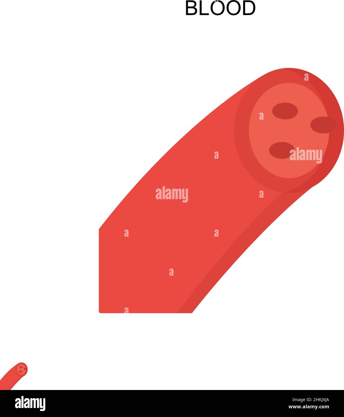 Blood Simple vector icon. Illustration symbol design template for web ...