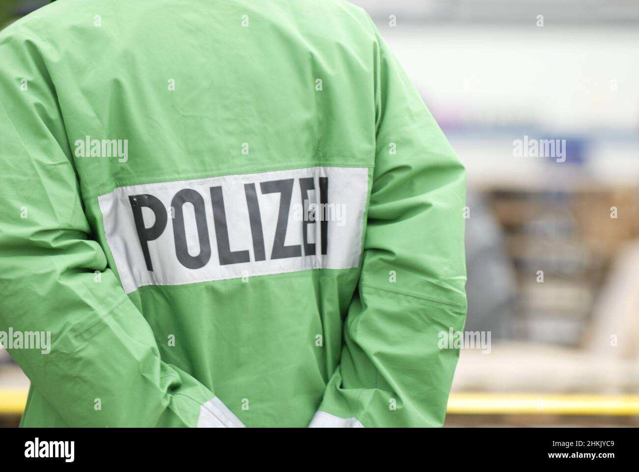 police jacket, back, Germany Stock Photo - Alamy