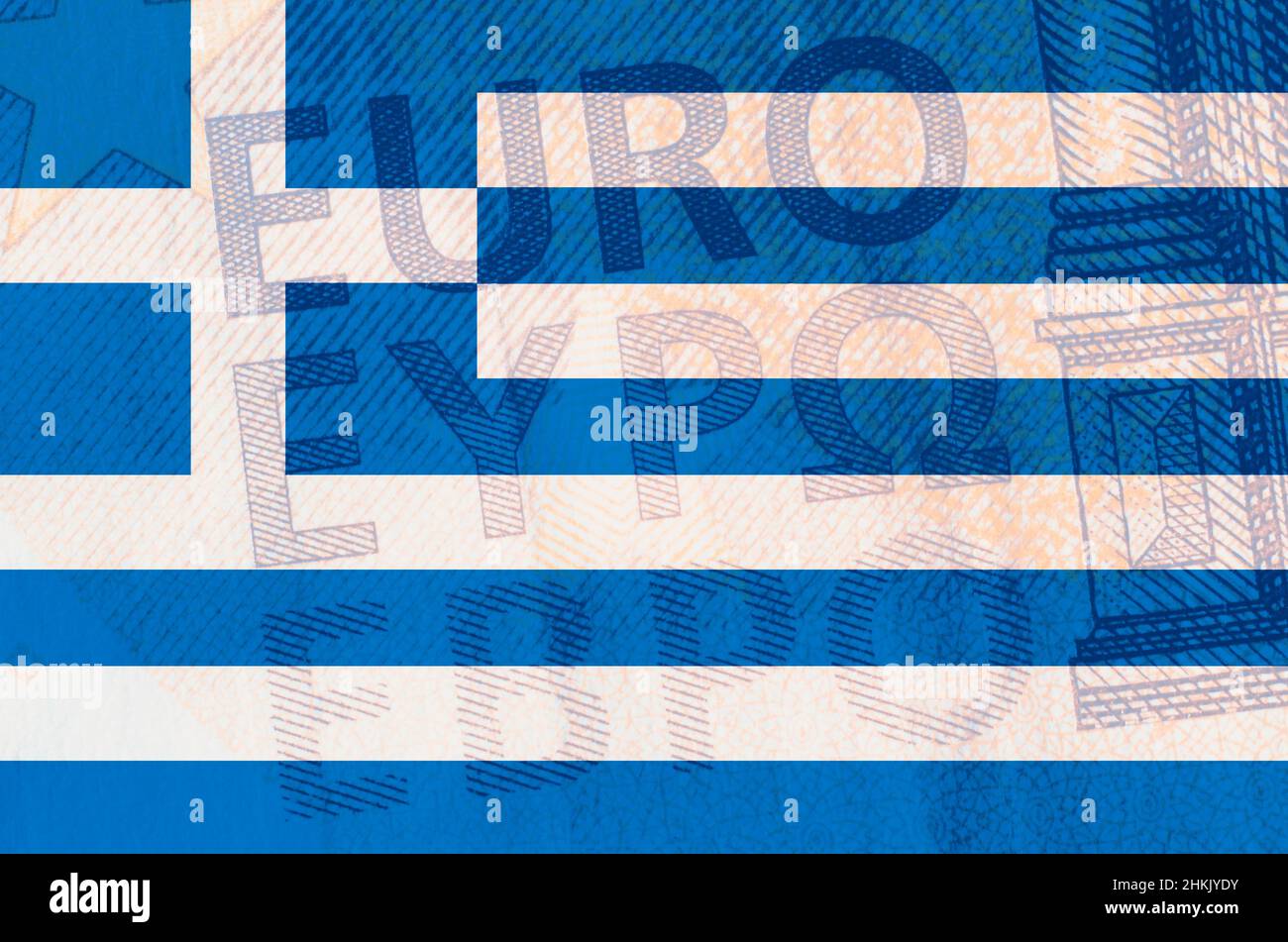Euro symbol greek flag hi-res stock photography and images - Alamy