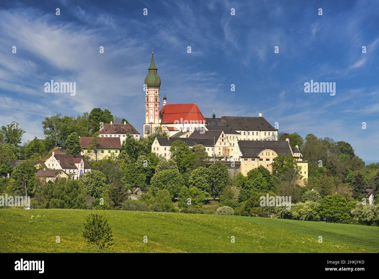 Andechs Abbey in Bavaria, Germany, Bavaria, Andechs Stock Photo - Alamy