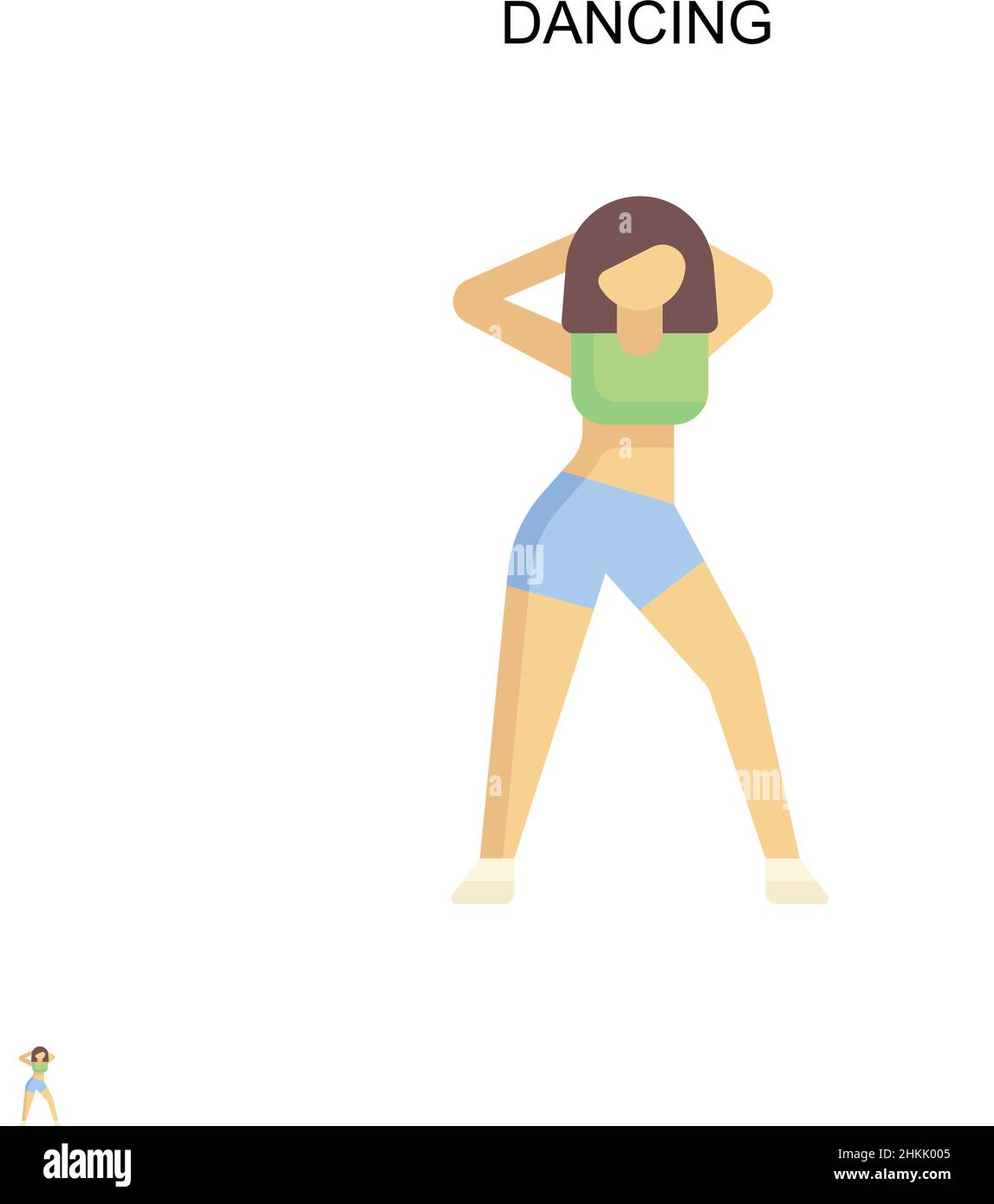 Dancing Simple vector icon. Illustration symbol design template for web ...