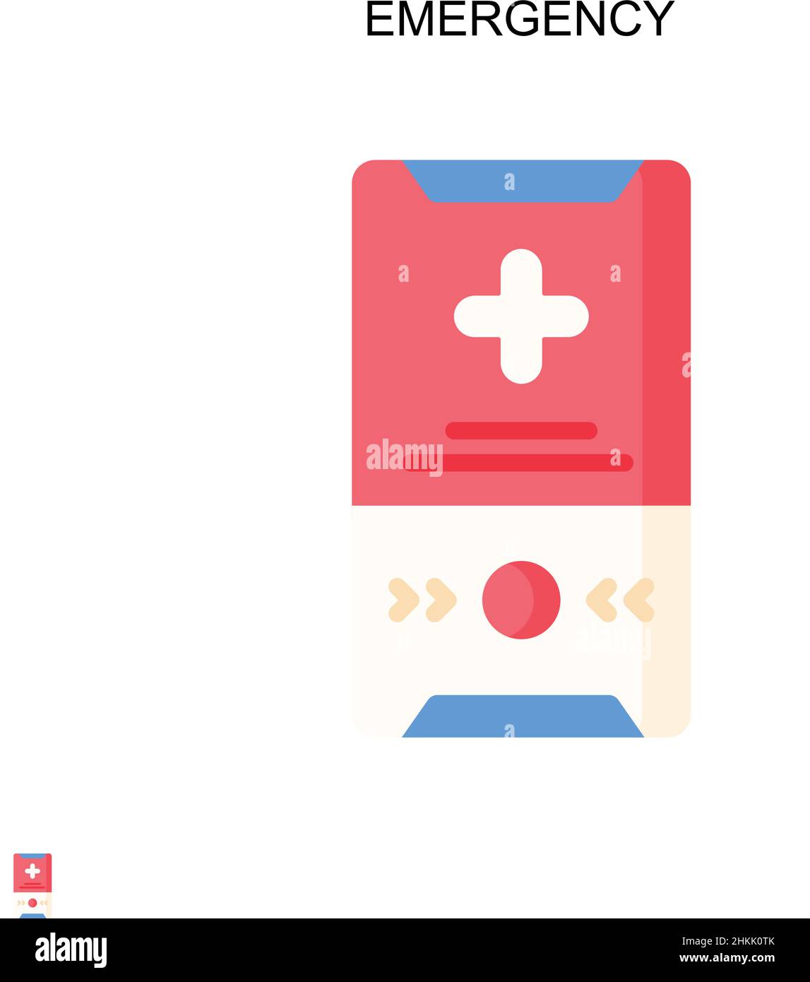 Emergency Simple vector icon. Illustration symbol design template for ...