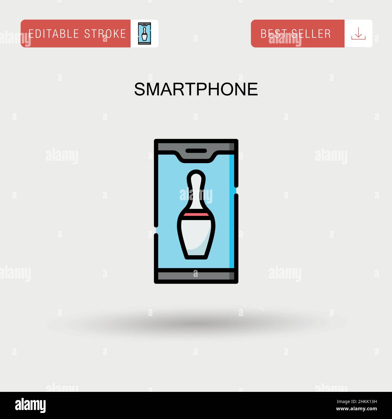 Smartphone Simple vector icon Stock Vector Image & Art - Alamy