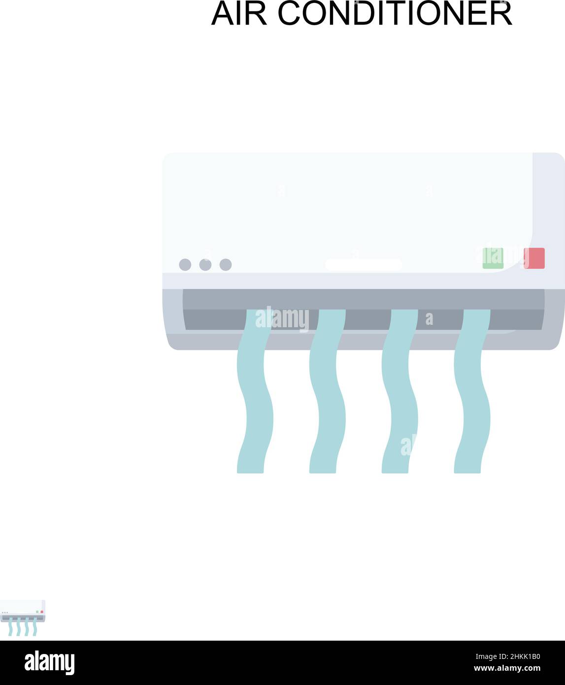 Air conditioner Simple vector icon. Illustration symbol design template ...