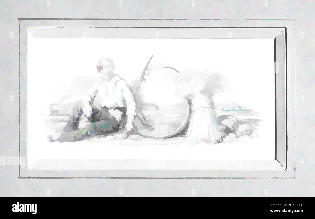 Art inspired by Vignette K, American, Watercolor and graphite, 1840s ...