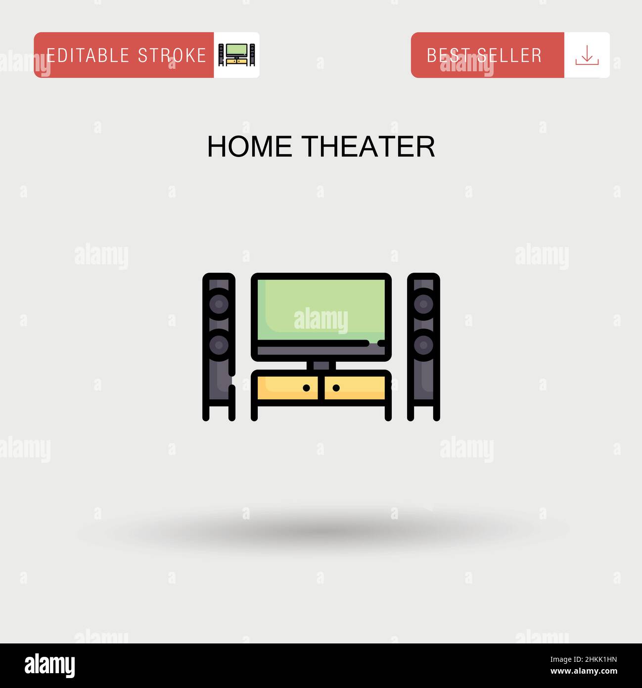 Movie house icon theater Stock Vector Images - Alamy