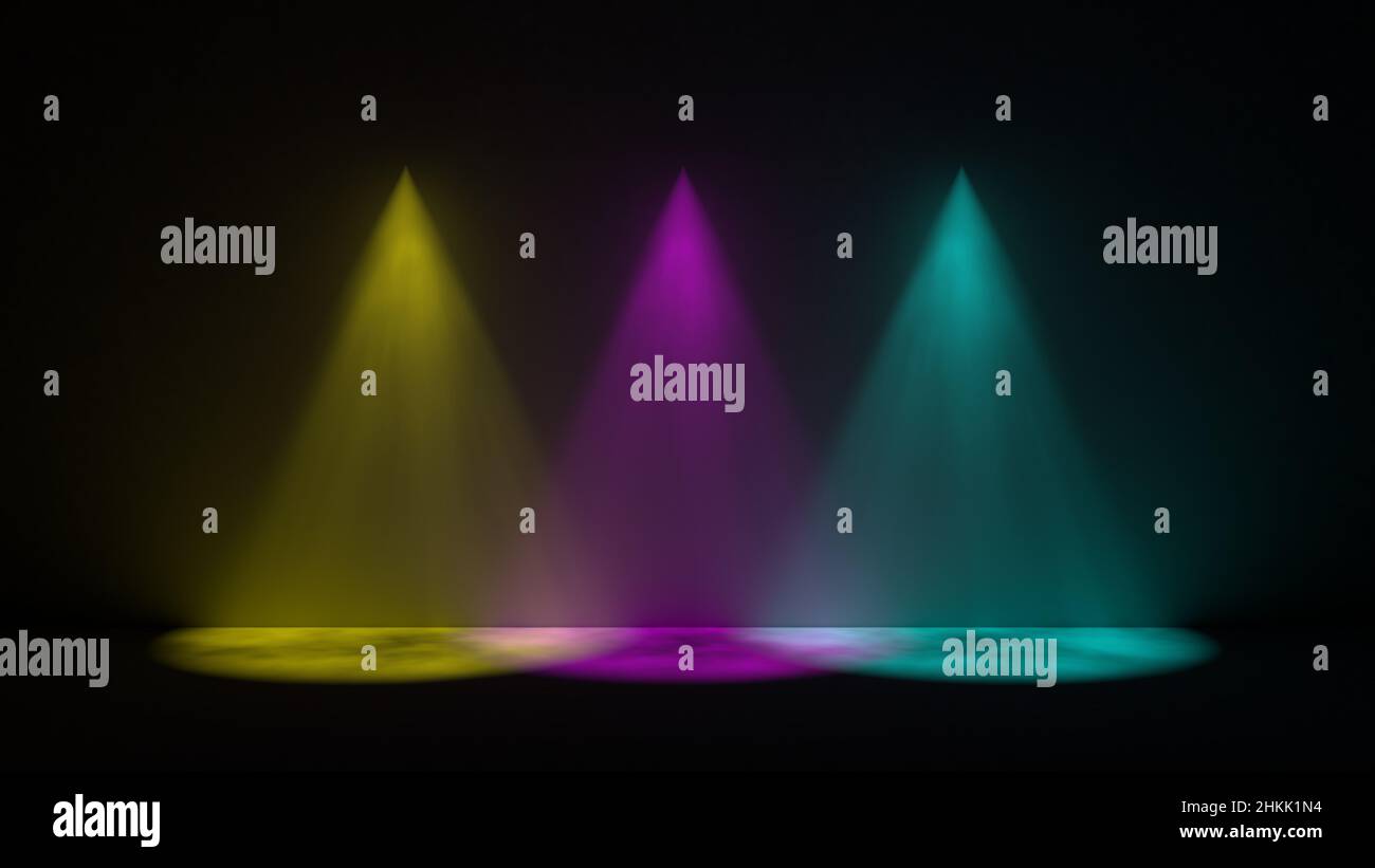 3d background from spotlight light beam Stock Photo - Alamy