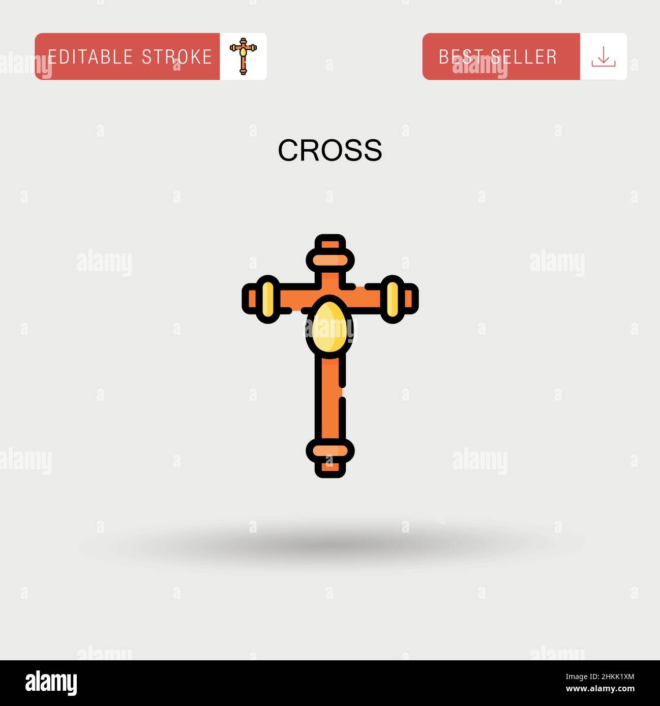 Christian cross sky background Stock Vector Images - Alamy