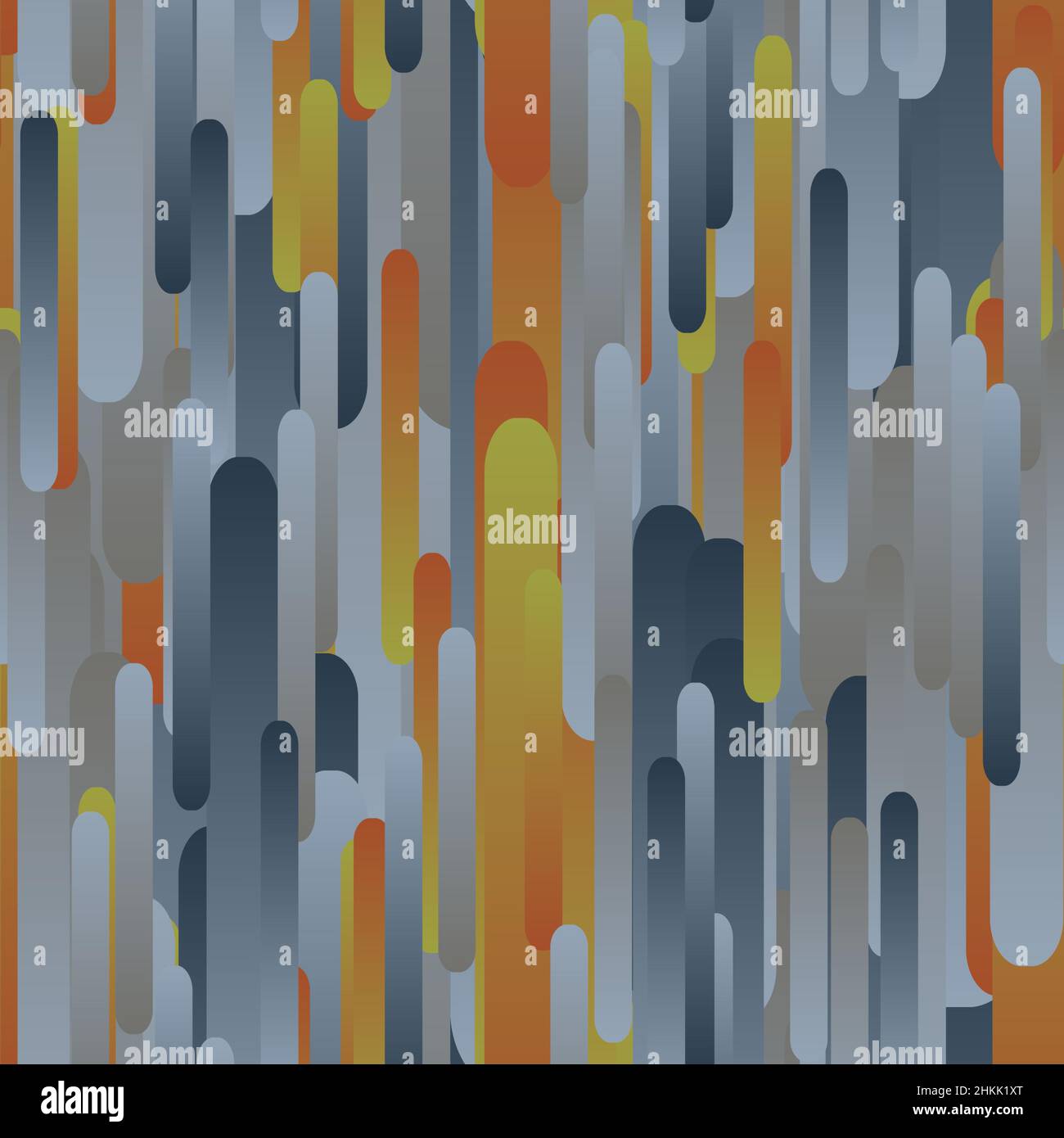 Seamless funky pill shaped gradient lines surface pattern design for ...