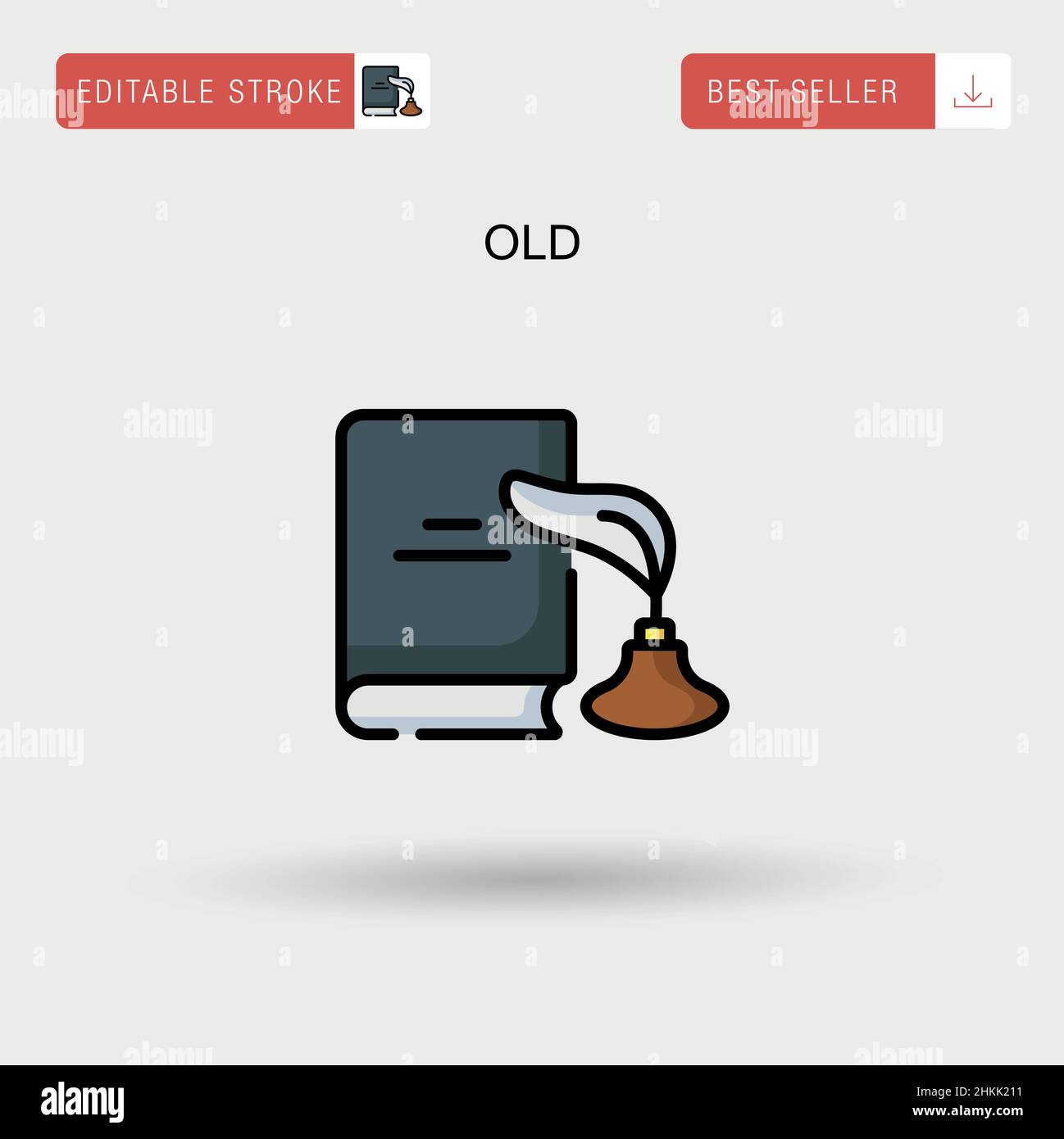 Old Simple vector icon Stock Vector Image & Art - Alamy