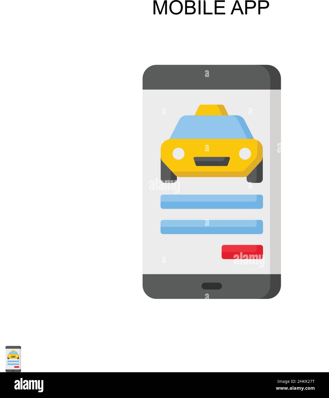 Mobile app Simple vector icon. Illustration symbol design template for ...