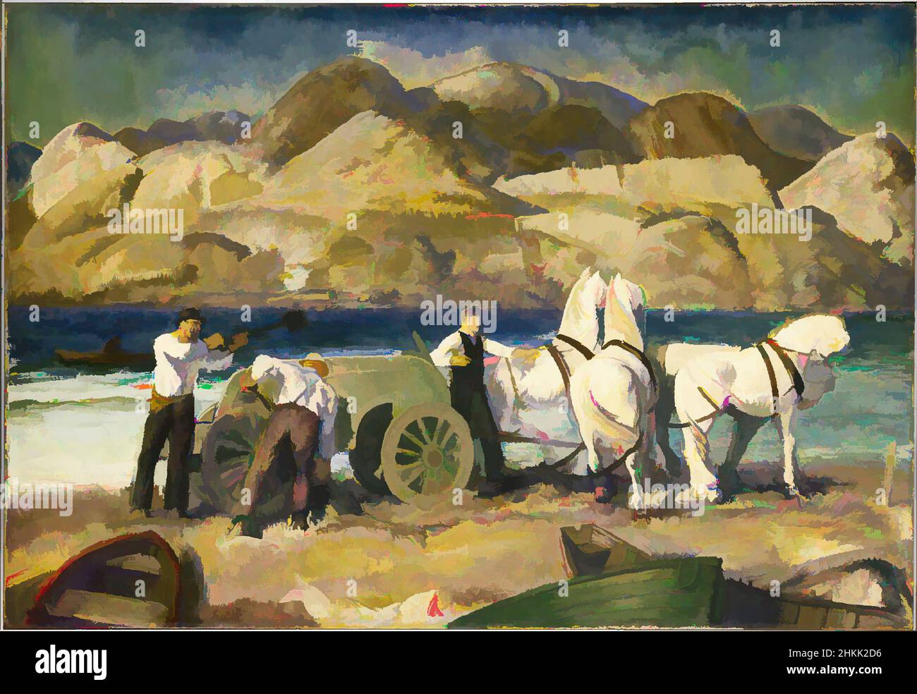 Art inspired by The Sand Cart, George Wesley Bellows, American, 1882 ...