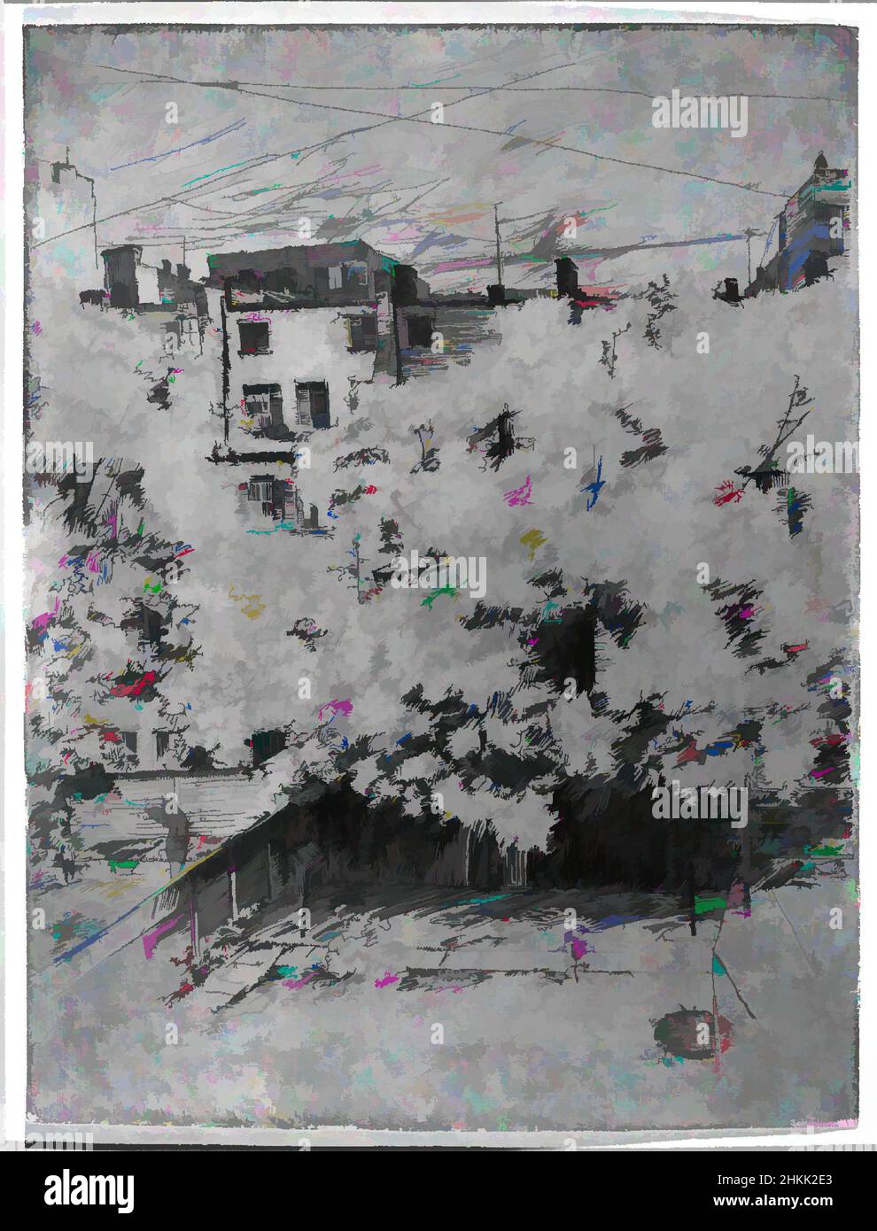 Art inspired by My Backyard, Number Two, Julian Alden Weir, American ...