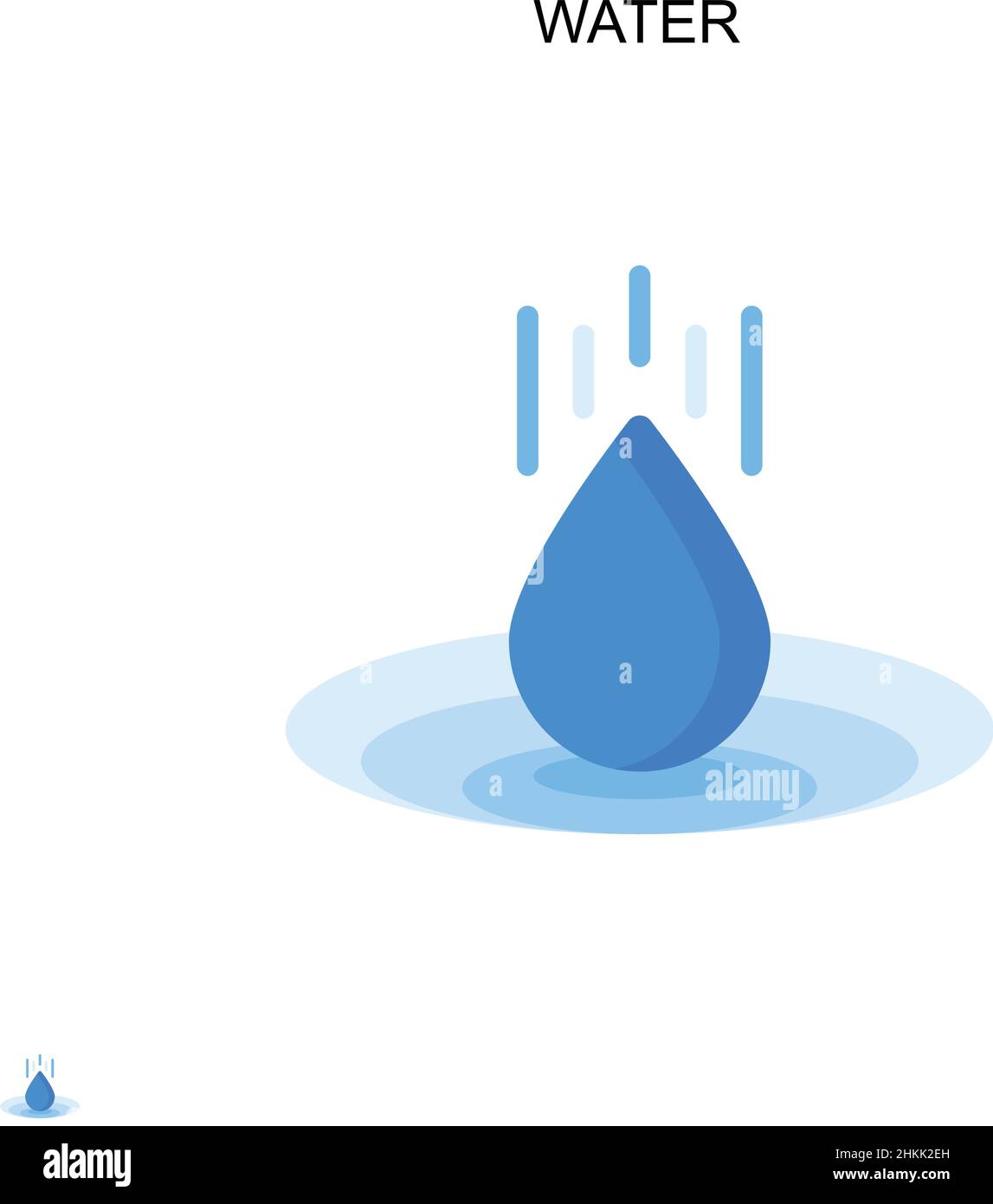 Water Simple vector icon. Illustration symbol design template for web ...