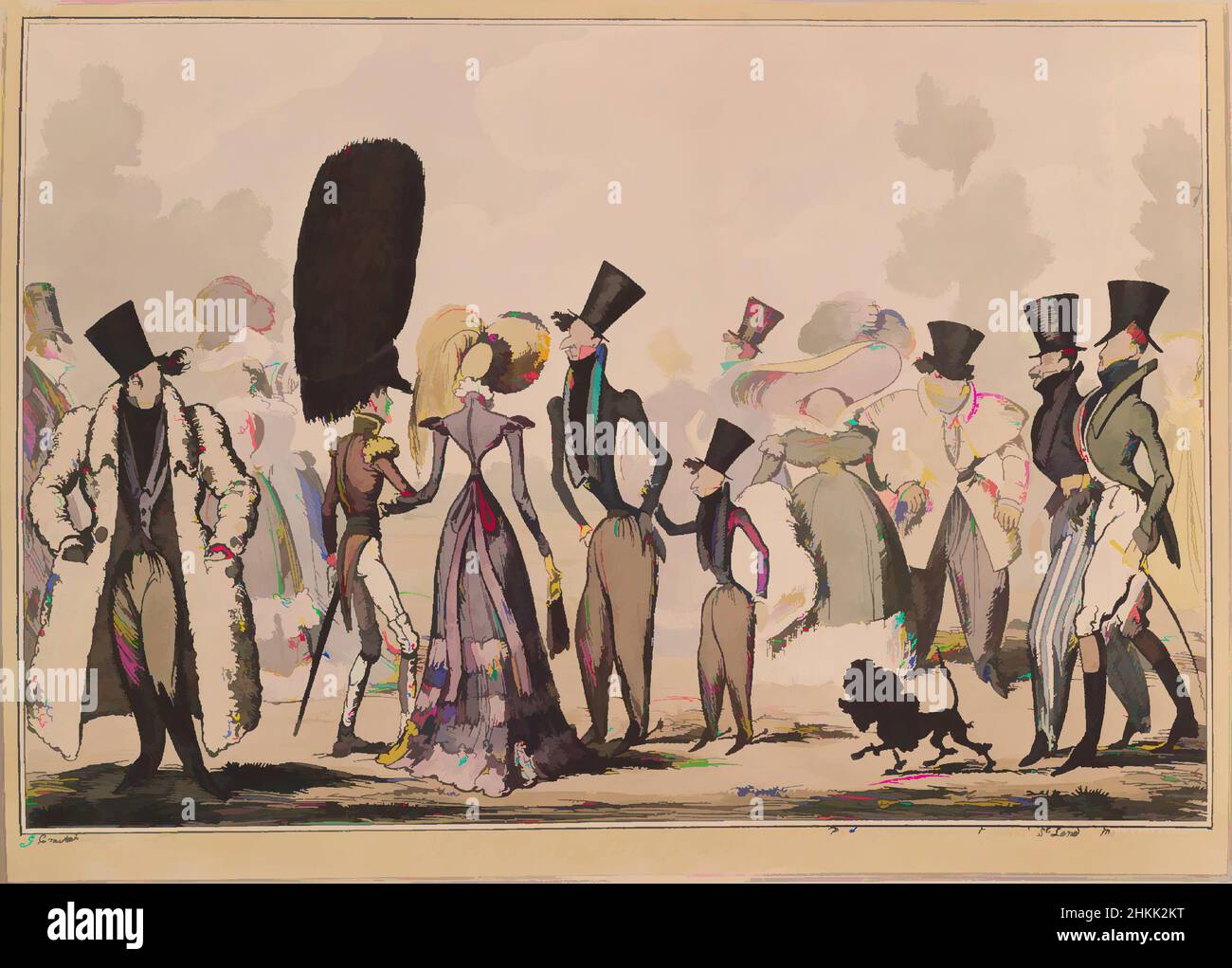 Art inspired by Monstrosities of 1821, George Cruikshank, British, 1792 ...