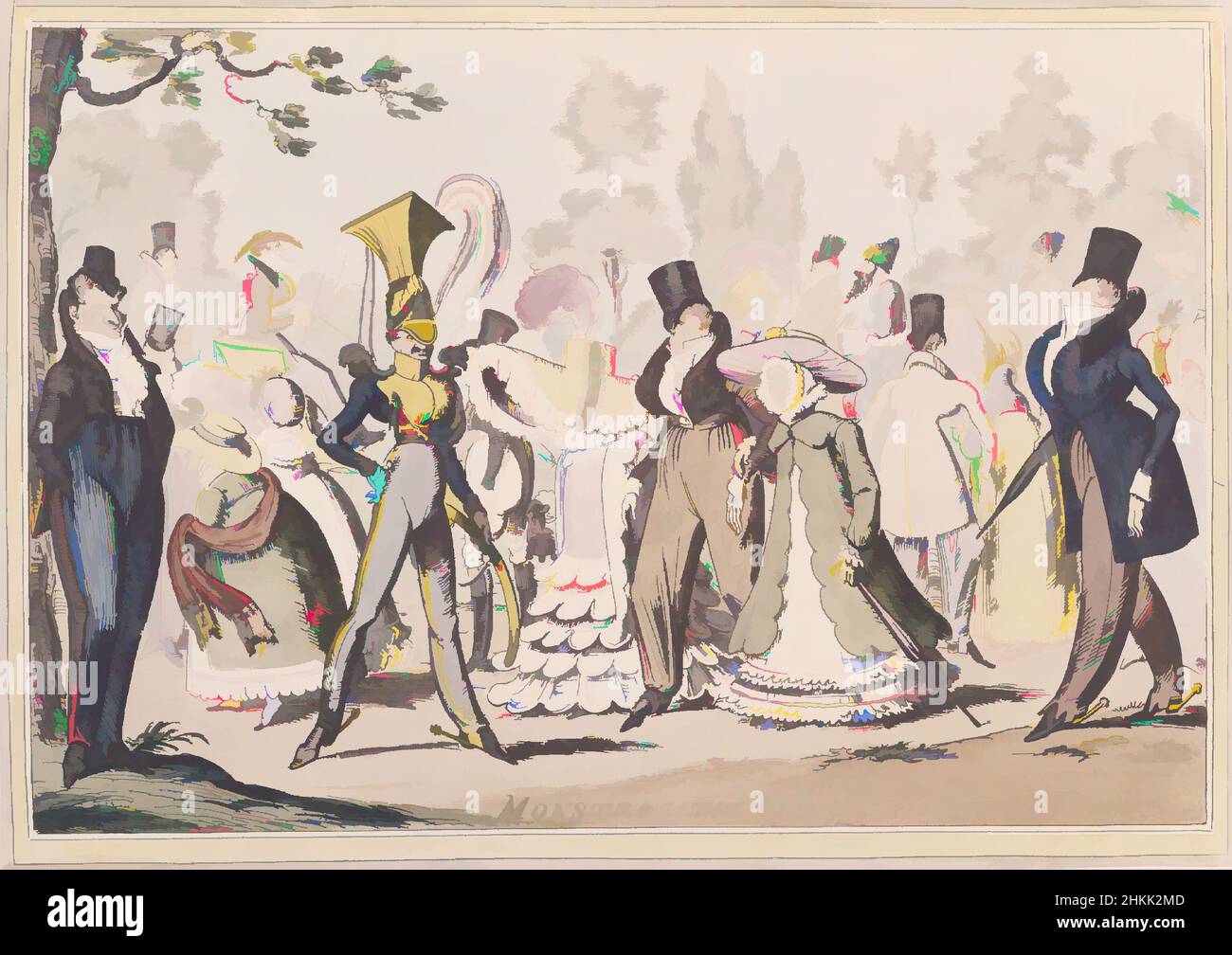 Art inspired by Monstrosities of 1819, George Cruikshank, British, 1792 ...