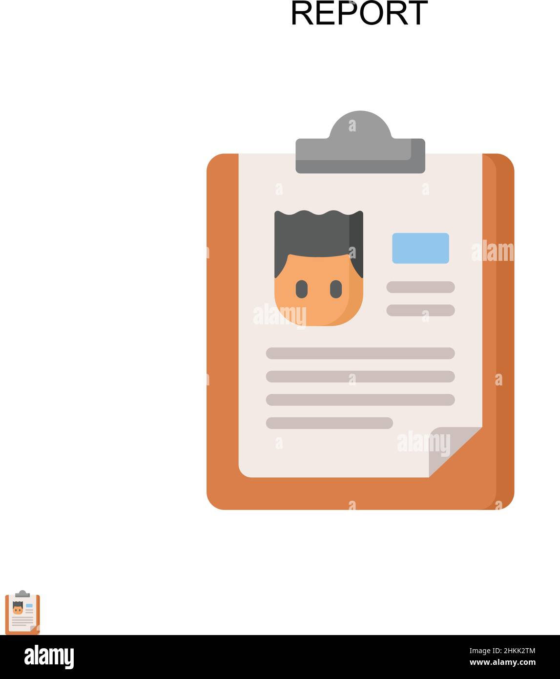 Report Simple vector icon. Illustration symbol design template for web ...