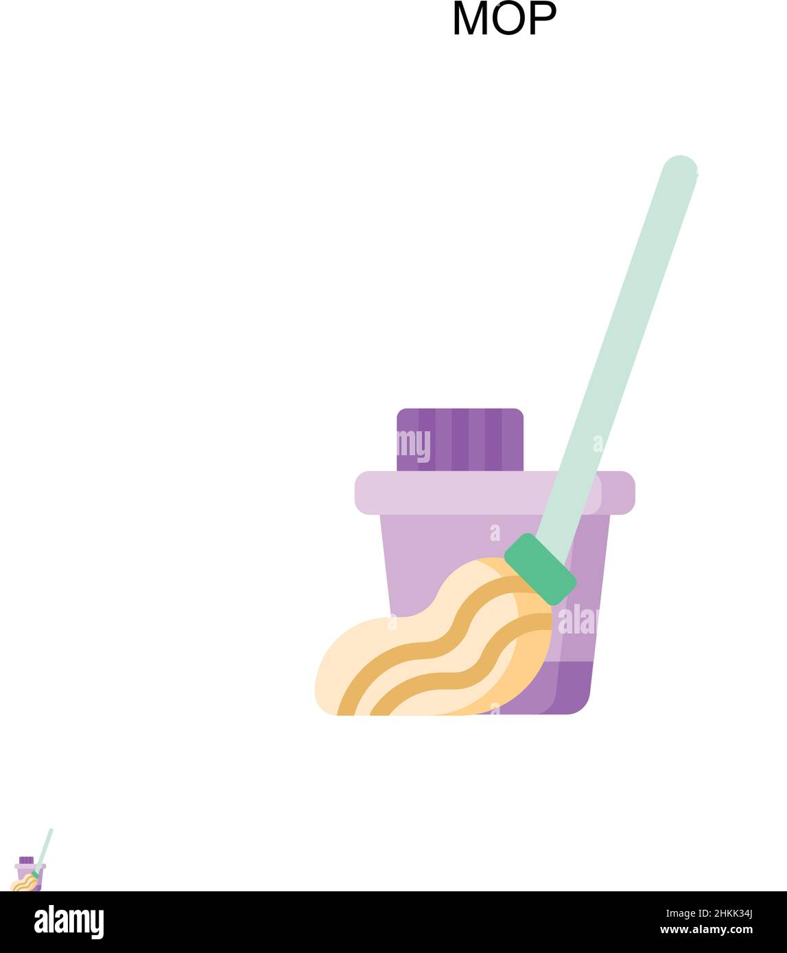 Mopping the floor Stock Vector Images - Alamy