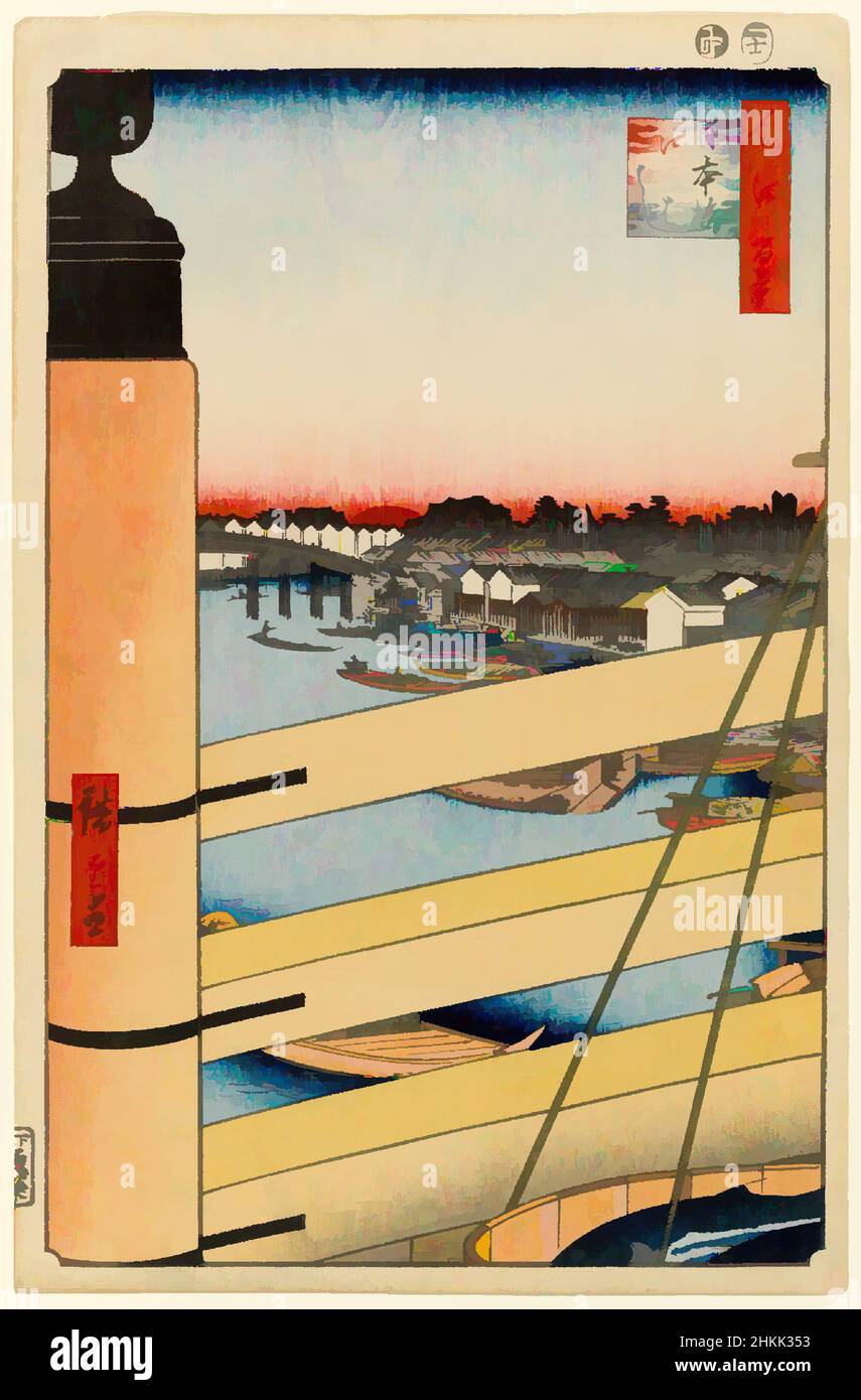Art inspired by Nihonbashi Bridge and Edobashi Bridge, Nihonbashi to ...
