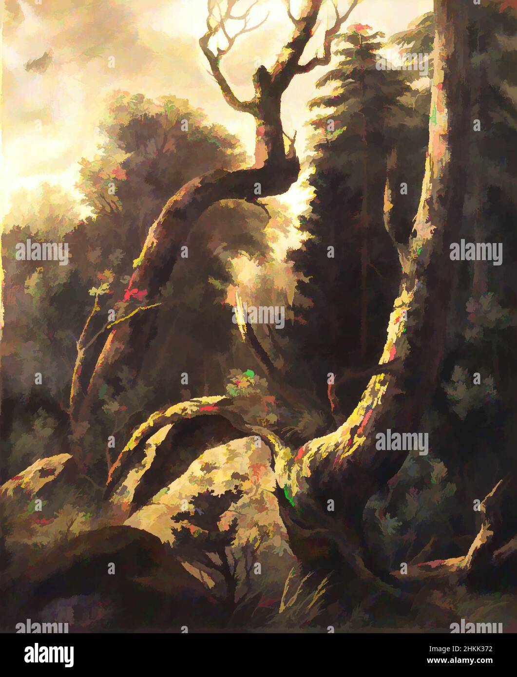Art inspired by Forest Landscape, Formerly attributed to Asher B ...