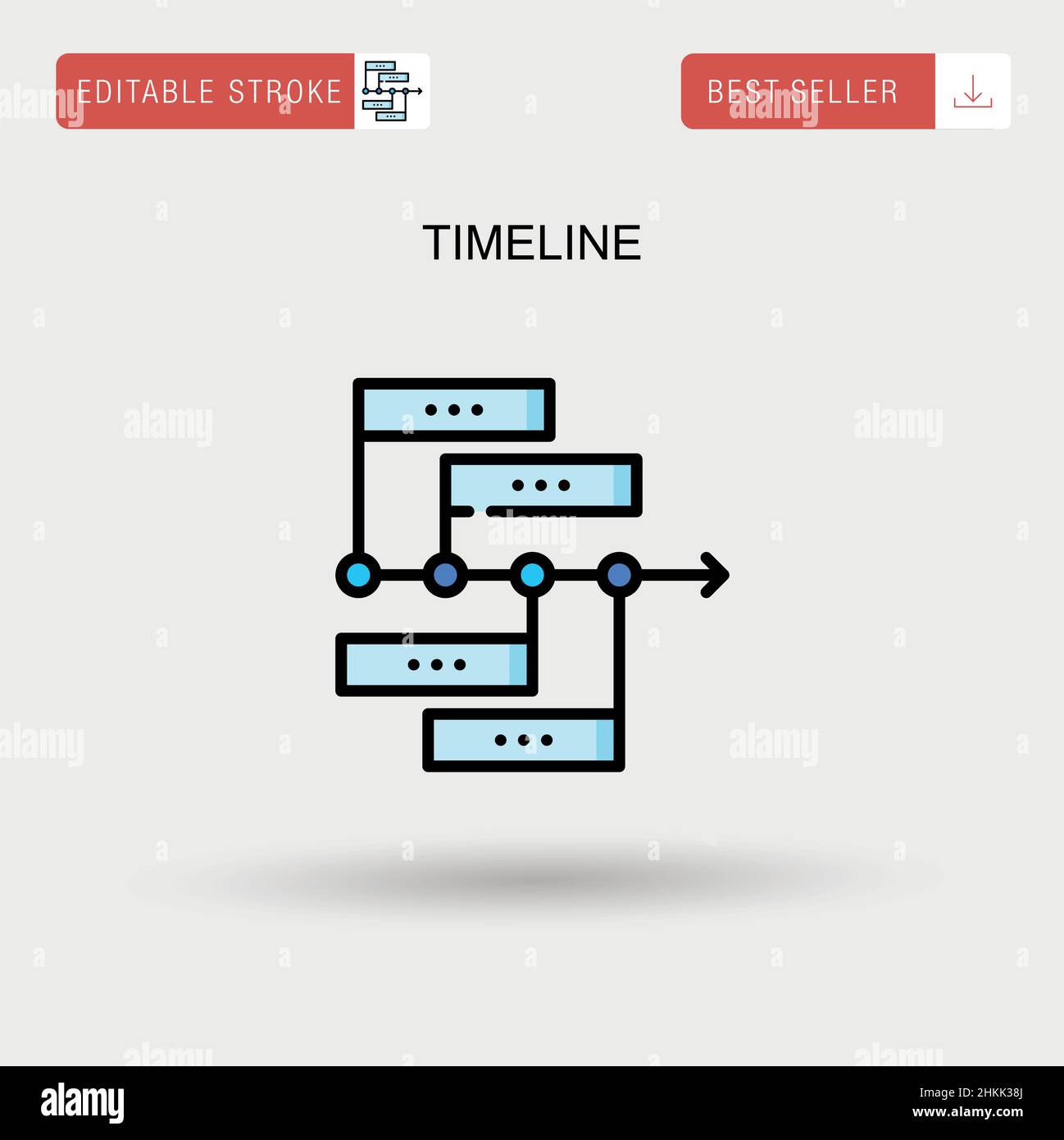 Timeline Simple vector icon Stock Vector Image & Art - Alamy