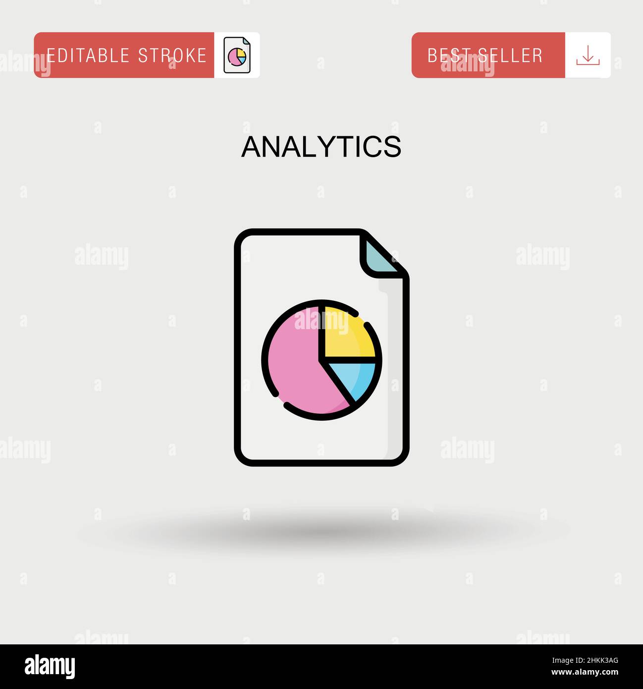Analytics Simple vector icon Stock Vector Image & Art - Alamy
