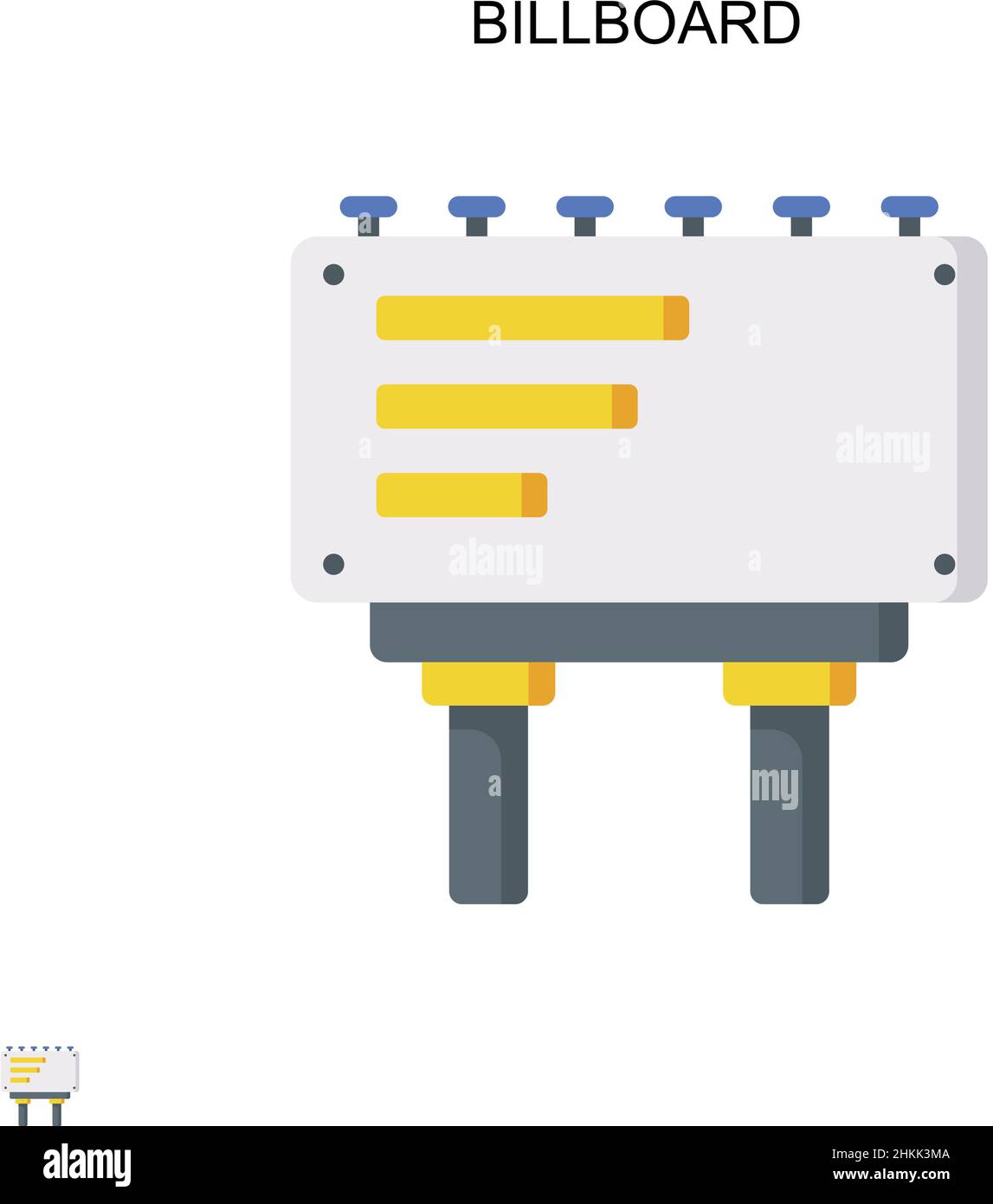 Billboard Simple vector icon. Illustration symbol design template for ...