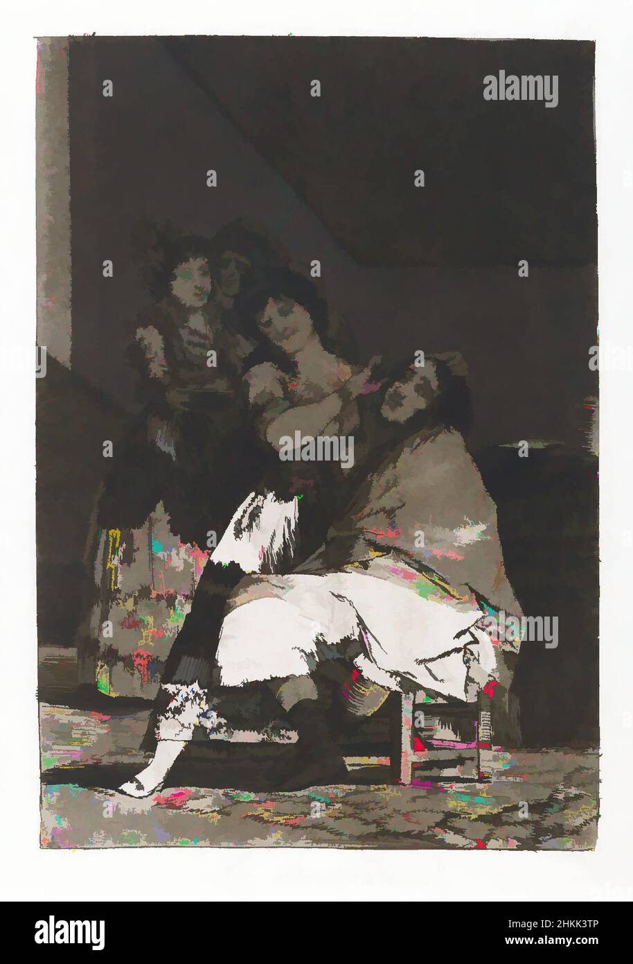 Art inspired by She Fleeces Him, Le descañona, Los Caprichos, Plate 35 ...